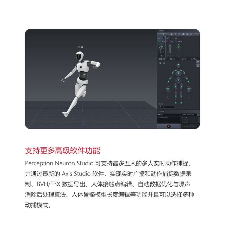 Perception Neuron Studio 专业级动作捕捉系统 标准版 - Powered By Noitom Internet Team